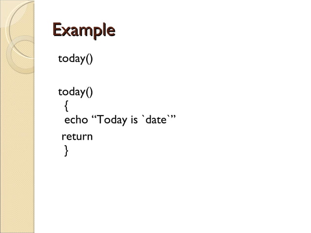 Shell programming | PPT | Operating Systems | Computer Software and ...