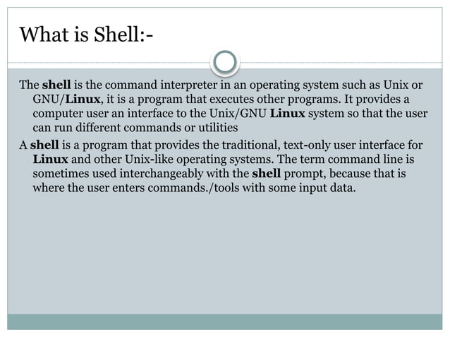 Shell scripting | PPTX | Operating Systems | Computer Software and ...