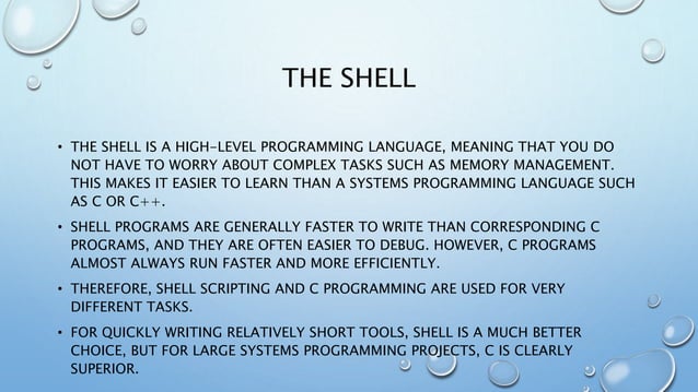 Shell programming | PPT
