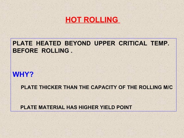 Shell rolling procedure | PPT | Physics | Science