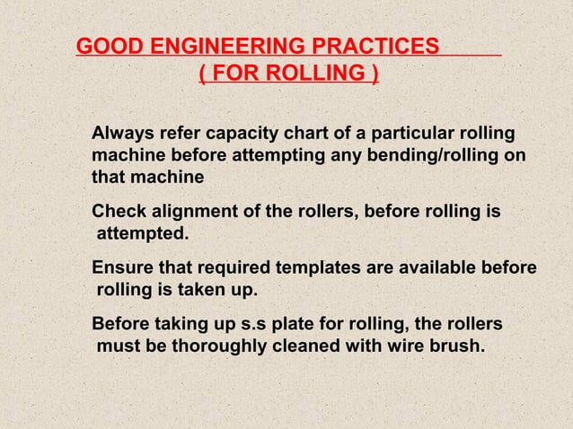 Shell rolling procedure | PPT | Physics | Science