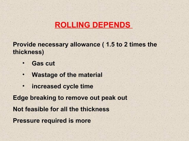 Shell rolling procedure | PPT | Physics | Science