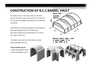 SHELL ROOFS |Design | construction techniques | PPT