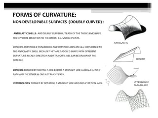 SHELL ROOFS |Design | construction techniques | PPT