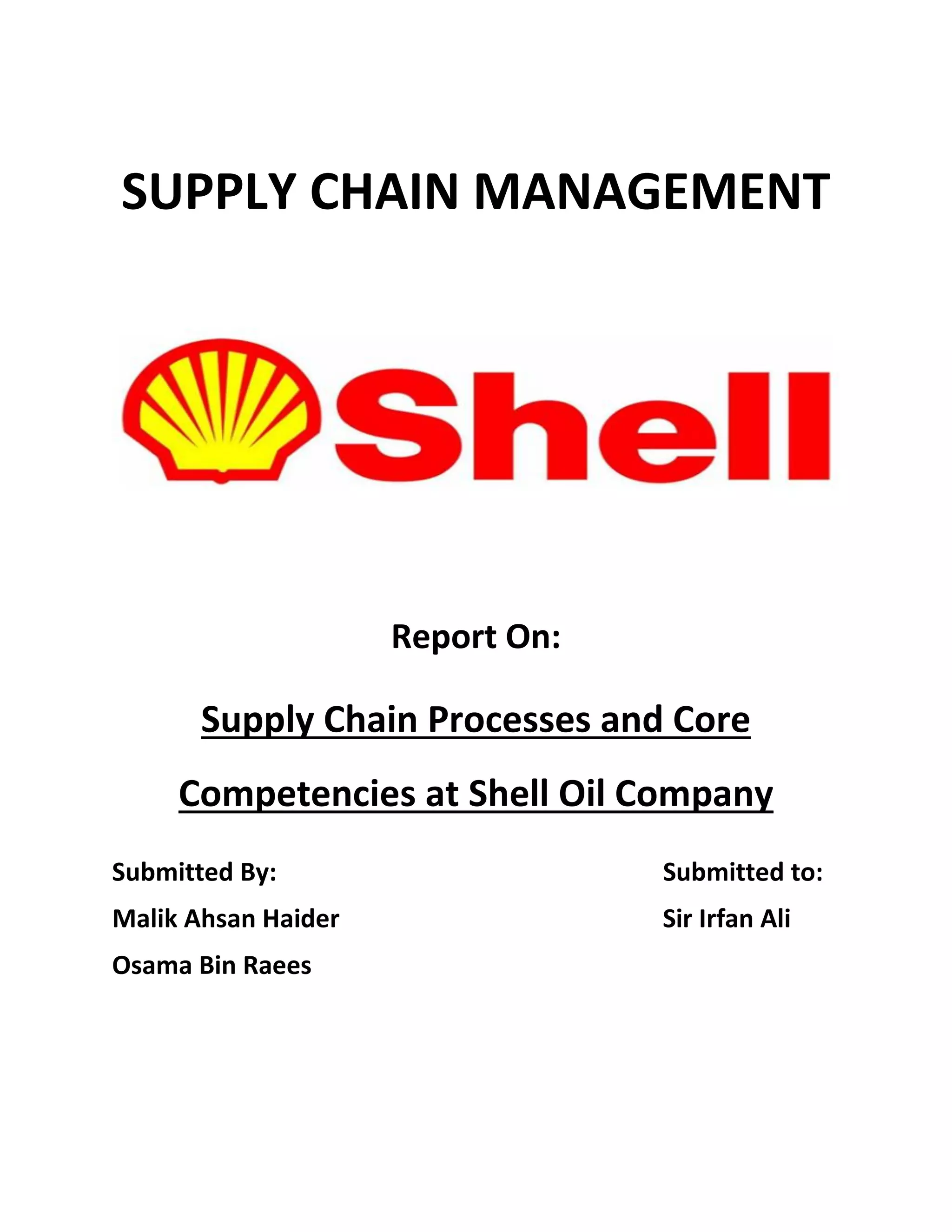 Shell Supply Chain Management | PDF