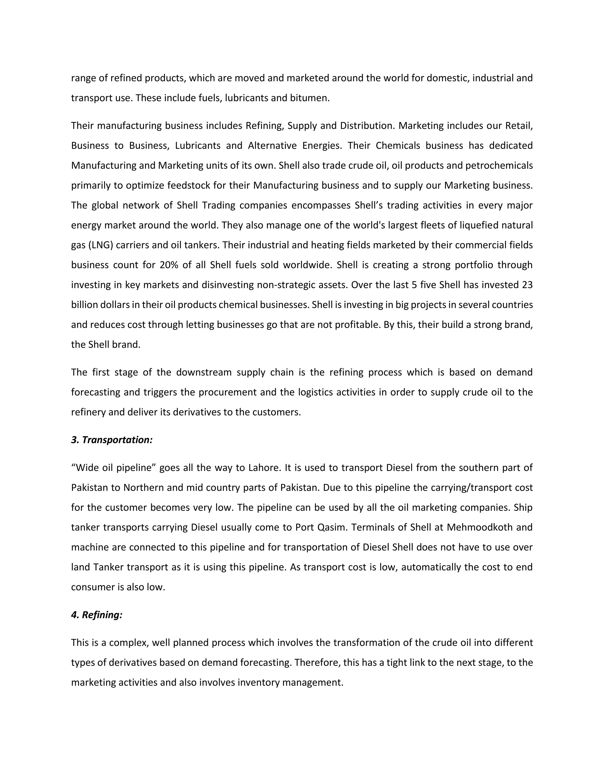 Shell Supply Chain Management | PDF