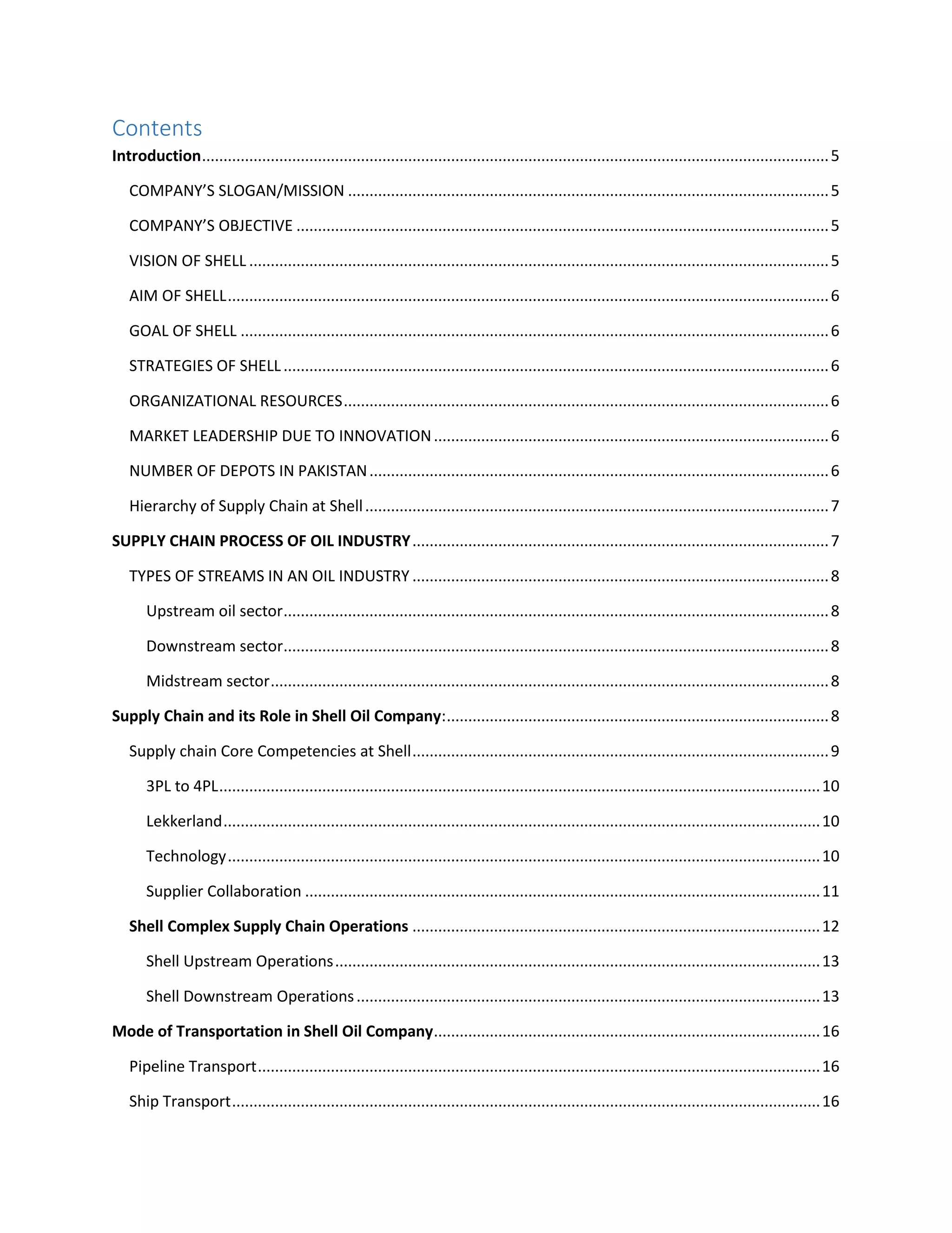 Shell Supply Chain Management | PDF