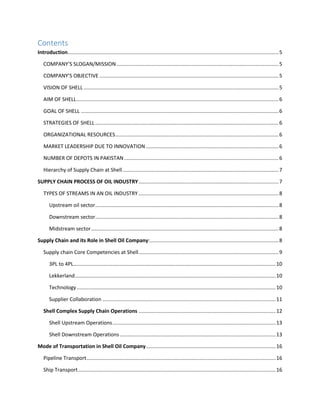 Shell Supply Chain Management | PDF