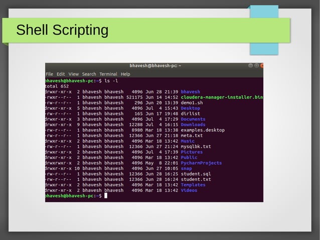 Introduction to Shell script | ODP