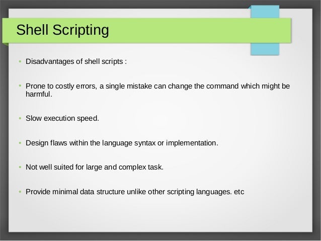 Introduction to Shell script