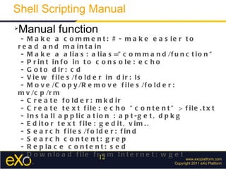 Shell scripting - By Vu Duy Tu from eXo Platform SEA | PPT