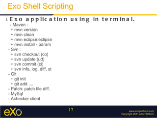 Shell scripting - By Vu Duy Tu from eXo Platform SEA | PPT