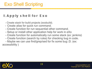 Shell scripting - By Vu Duy Tu from eXo Platform SEA | PPT
