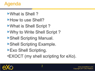 Shell scripting - By Vu Duy Tu from eXo Platform SEA | PPT