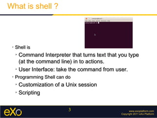 Shell scripting - By Vu Duy Tu from eXo Platform SEA | PPT