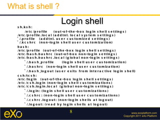 Shell scripting - By Vu Duy Tu from eXo Platform SEA | PPT