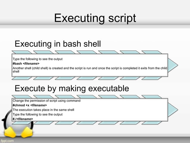 Shell scripting | PPTX