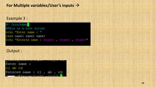 Shell scripting - Basic (PART -1) | PPT