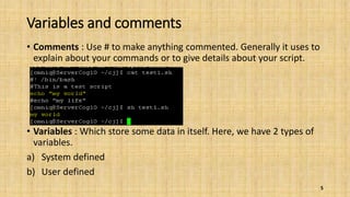 Shell scripting - Basic (PART -1) | PPT