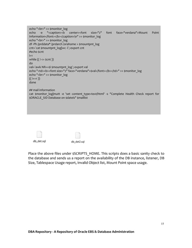 Shell Scripts For Oracle Database And E Business Suitepdf