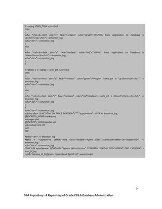 Shell Scripts for Oracle Database and E-Business Suite.pdf | Operating Systems | Computer ...