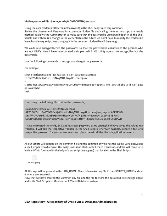 Shell Scripts For Oracle Database And E Business Suitepdf