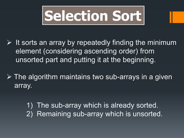 Shell Sort and Selection Sort Algorithm | PPTX | Programming Languages | Computing