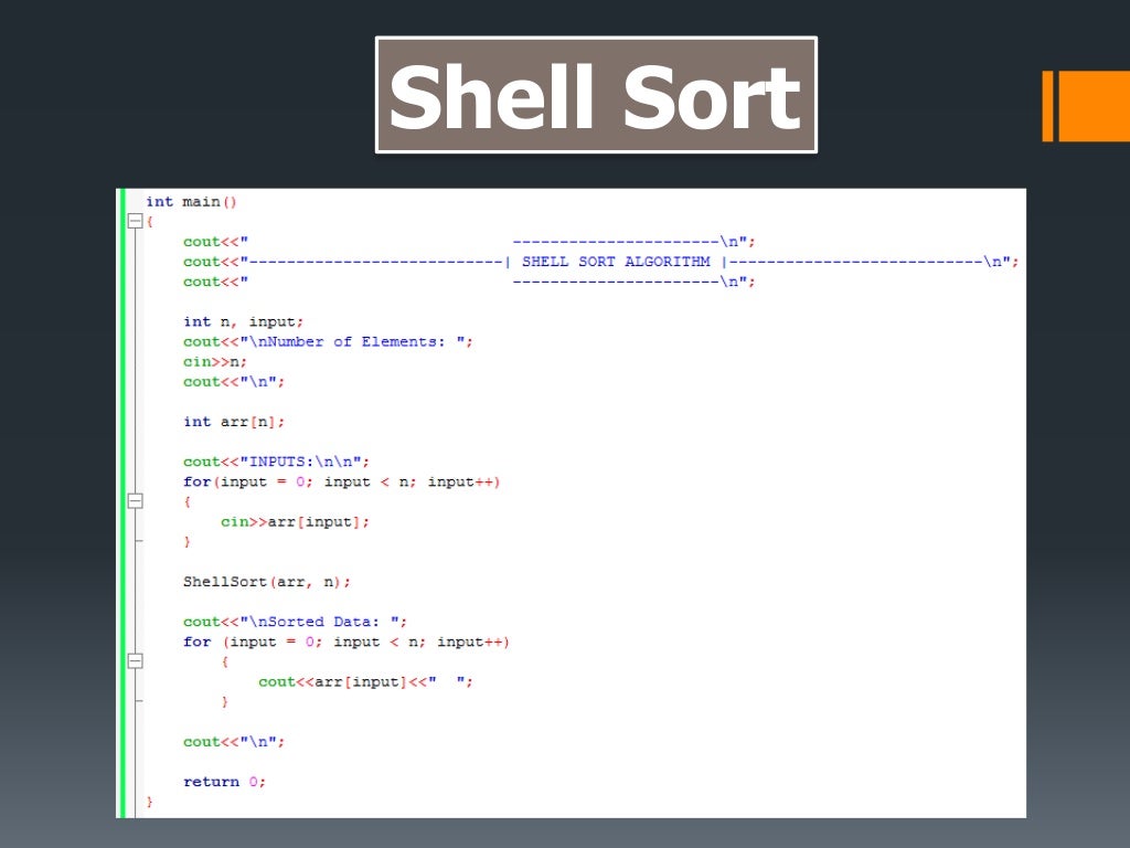 Shell Sort And Selection Sort Algorithm