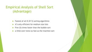 Shellshort ppt | PPTX | Programming Languages | Computing