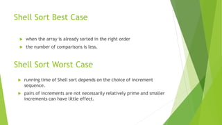 Shellshort ppt | PPTX | Programming Languages | Computing