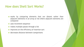 Shellshort ppt | PPTX | Programming Languages | Computing
