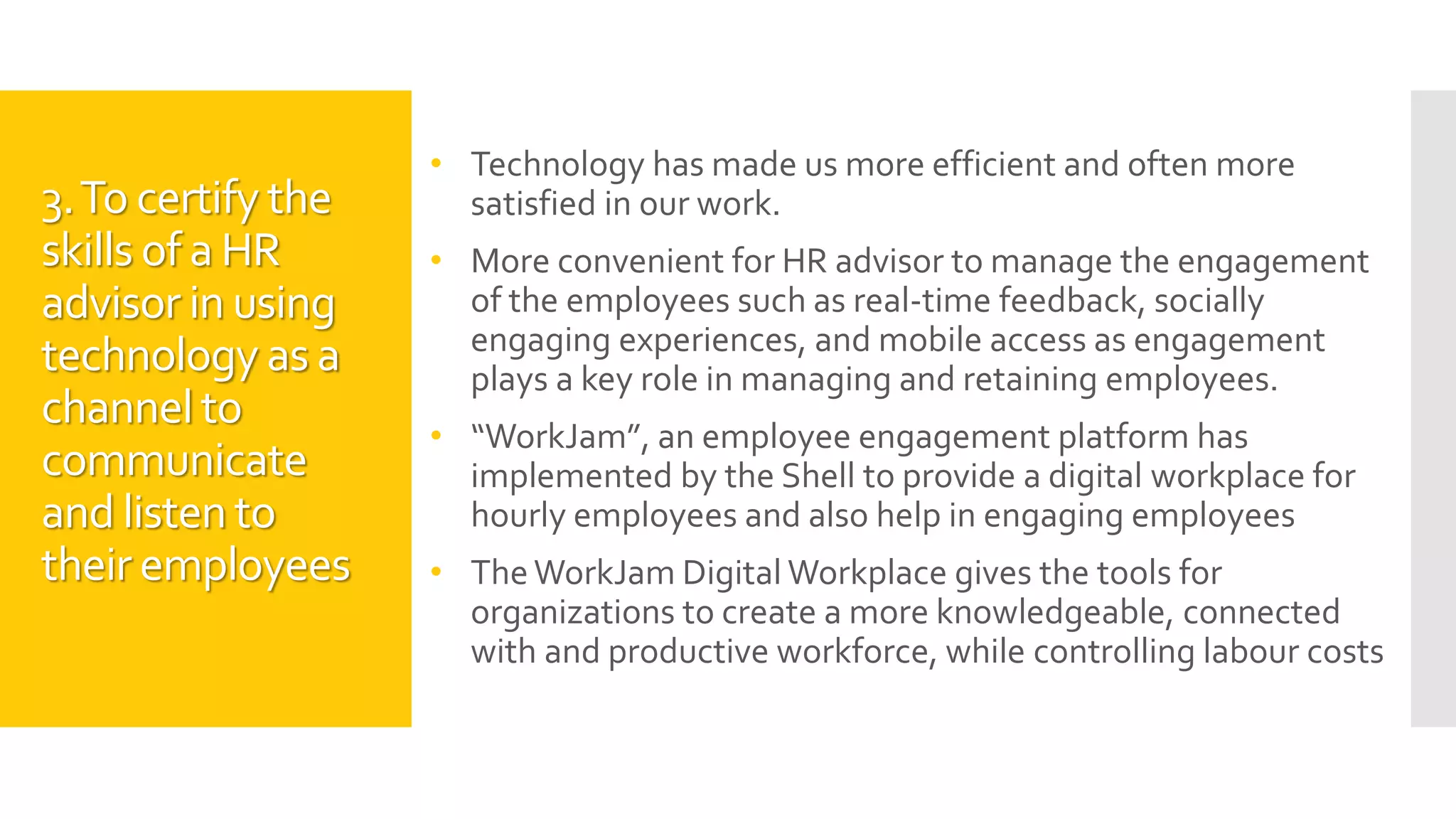 Shell's Human Resources Approach with Modern Communication | PPTX