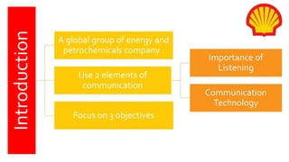 Shell's Human Resources Approach with Modern Communication | PPTX