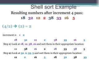 Shell sort in Data Structure Using C | PPTX | Programming Languages | Computing