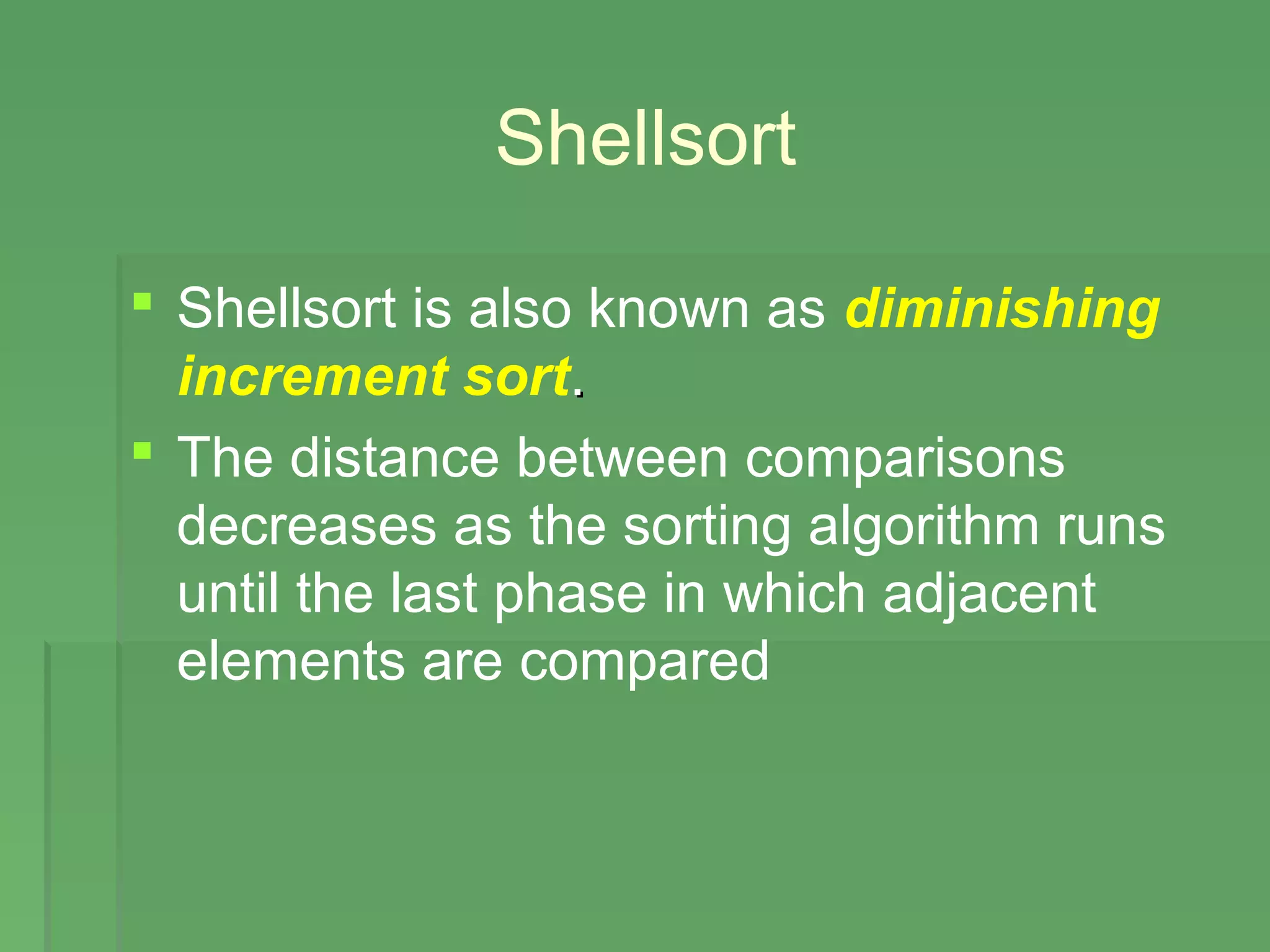 Shell sort | PPT