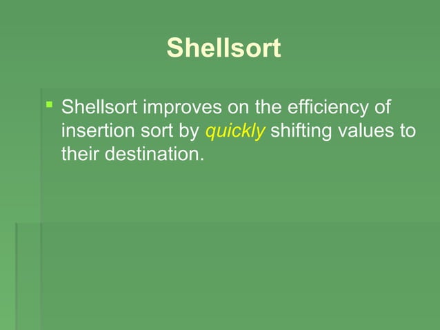 Shell sort | PPT