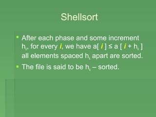 Shell sort | PPT