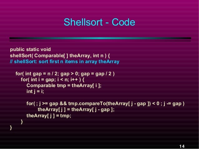 Shell Sort 1
