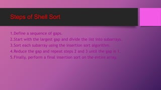 Shell sort by group .pptx kkjskanjkkanank | PPTX
