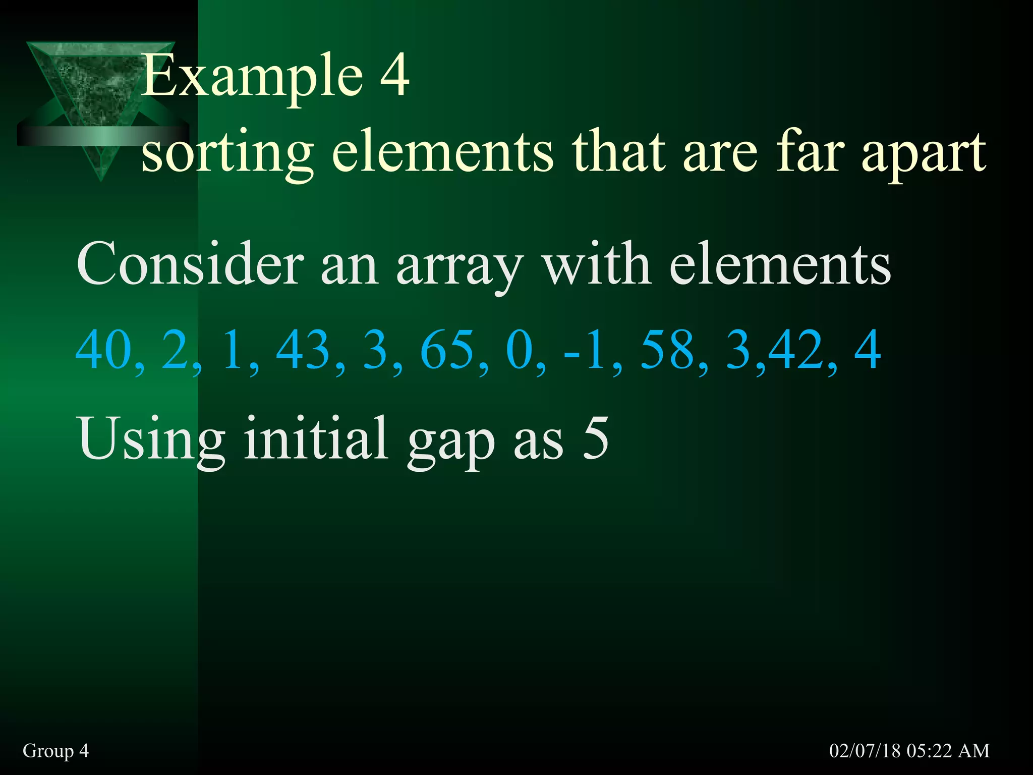 Shell sorting | PPT | Programming Languages | Computing