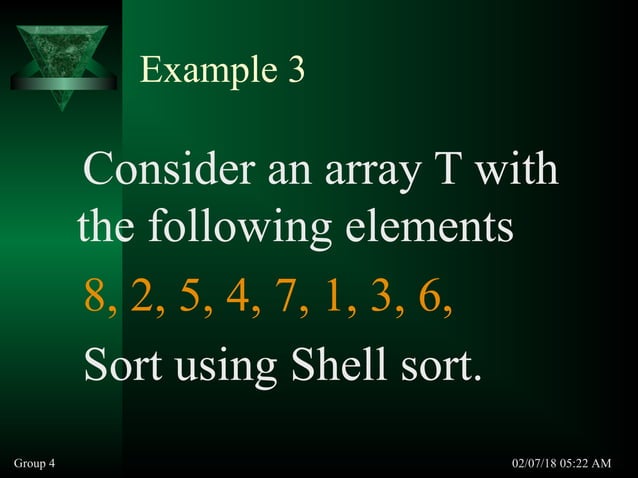 Shell sorting | PPT | Programming Languages | Computing