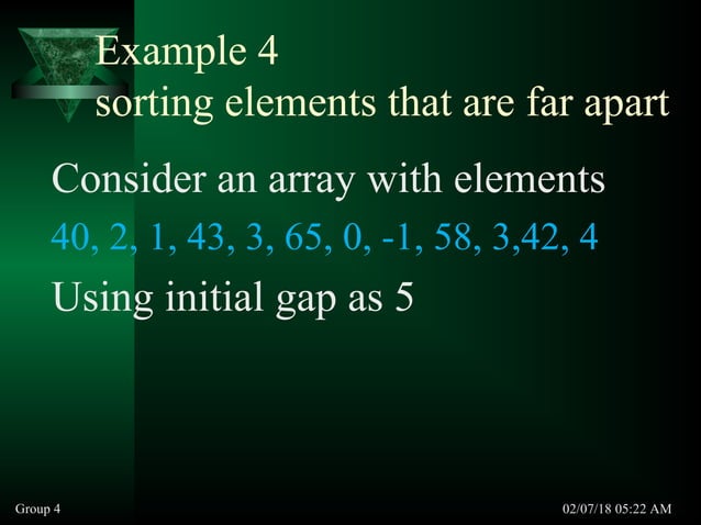 Shell sorting | PPT | Programming Languages | Computing