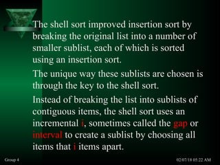 Shell sorting | PPT
