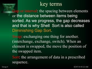 Shell sorting | PPT