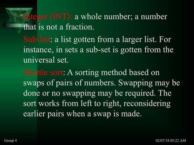 Shell sorting | PPT | Programming Languages | Computing
