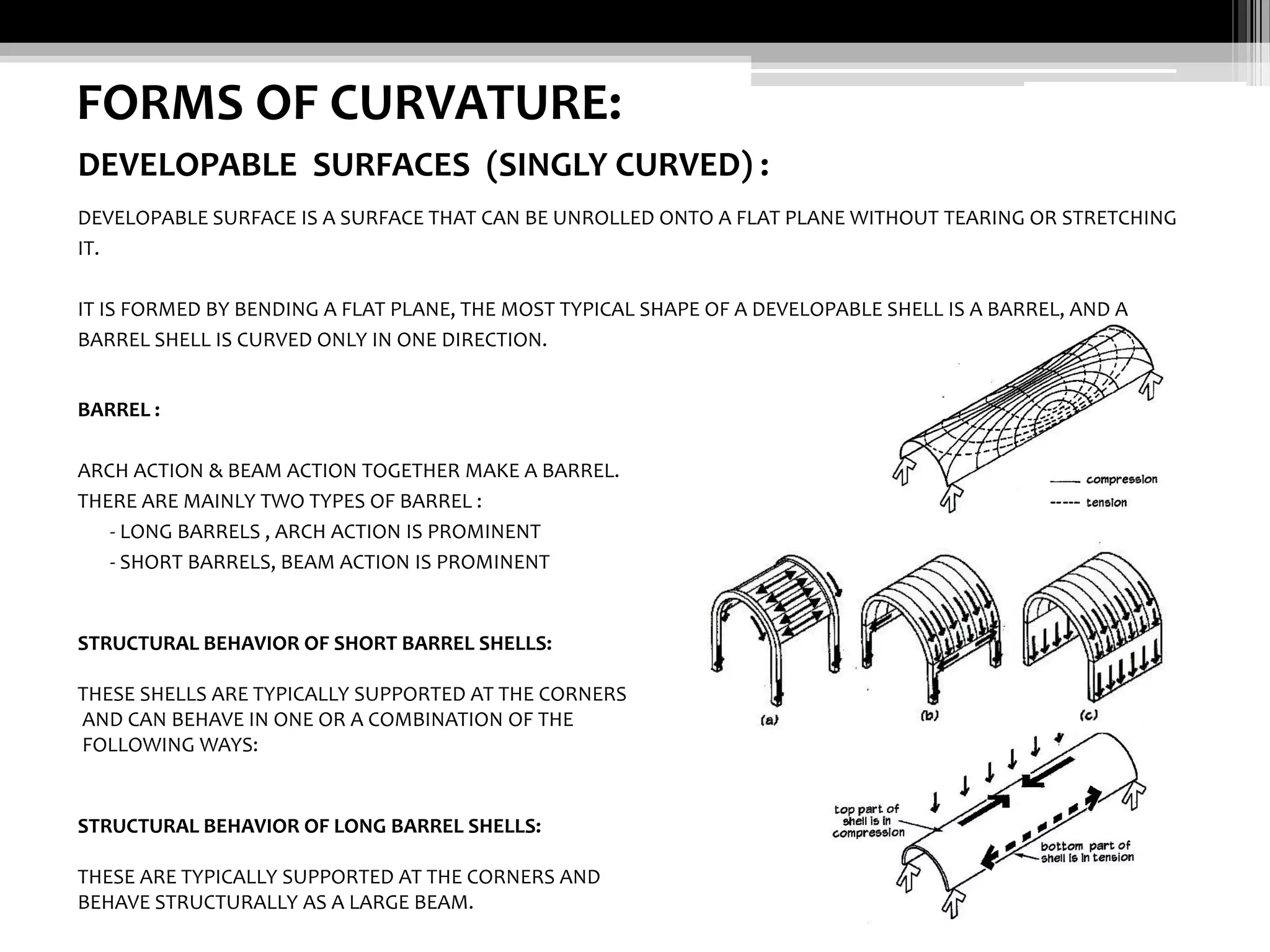 Shell structures- advanced building construction | PDF