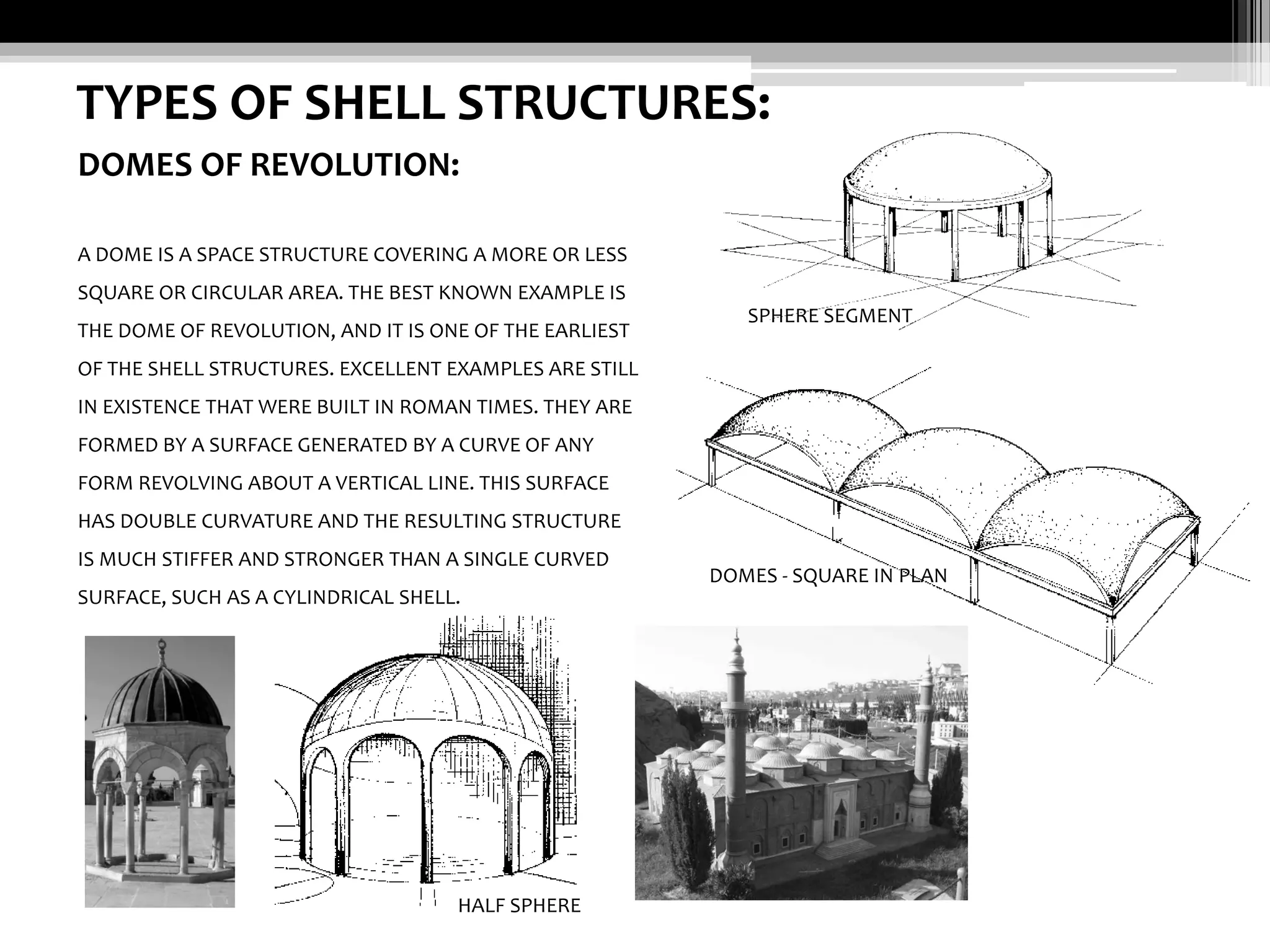 Shell structures- advanced building construction | PDF