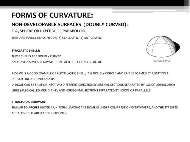 Shell structures- advanced building construction | PDF