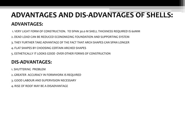 Shell structures- advanced building construction | PDF