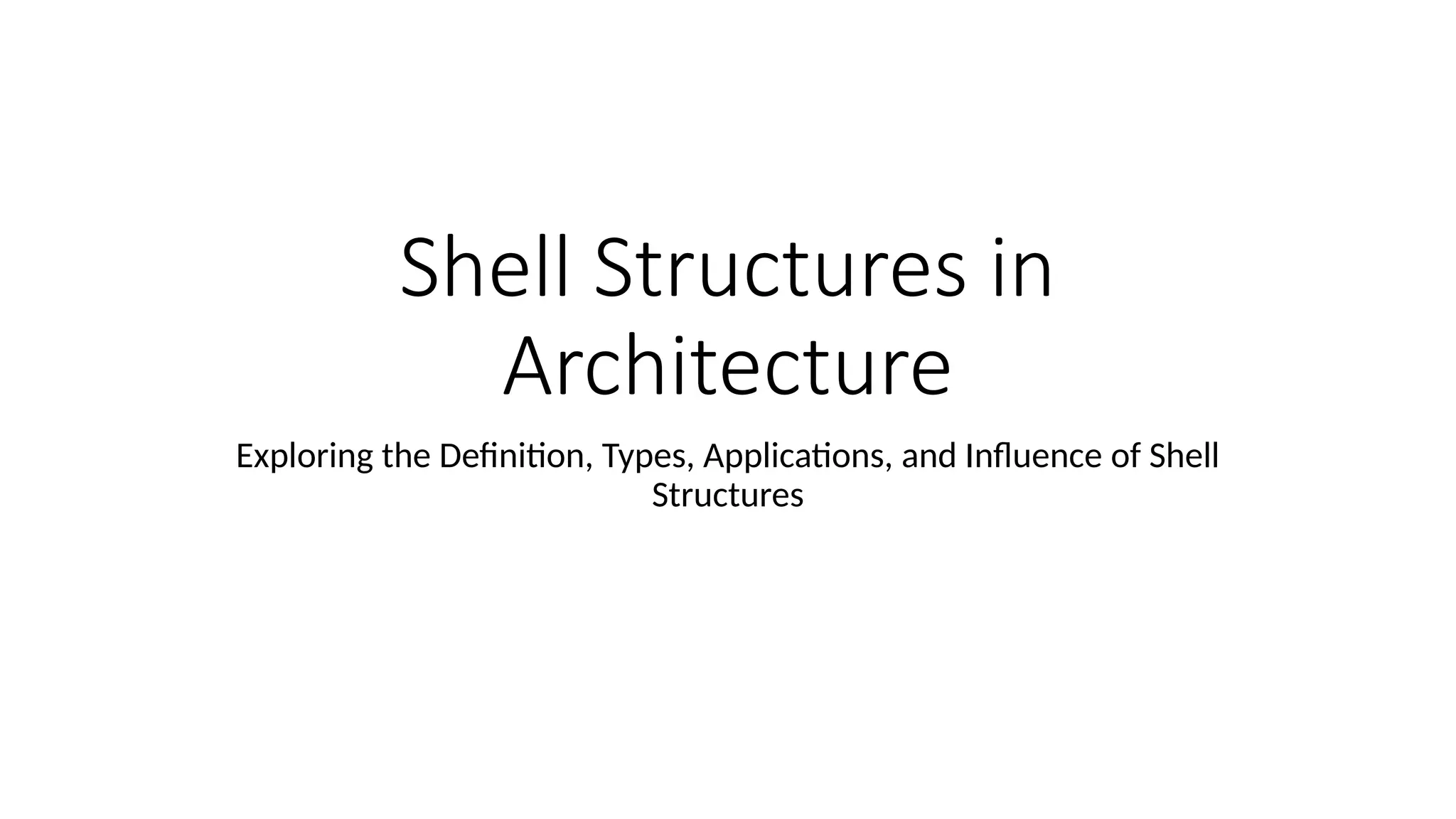 Shell Structures building technology five | PPTX | Civil Engineering ...
